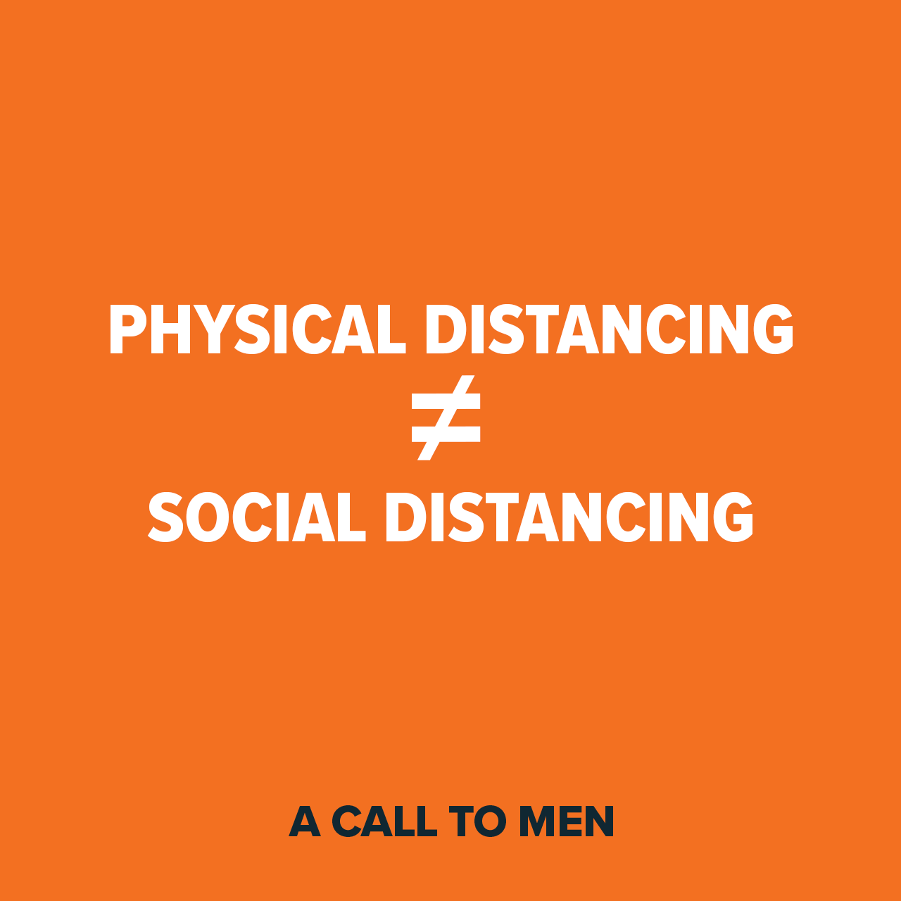 Healthy Manhood in Times of Crisis - A Call to Men