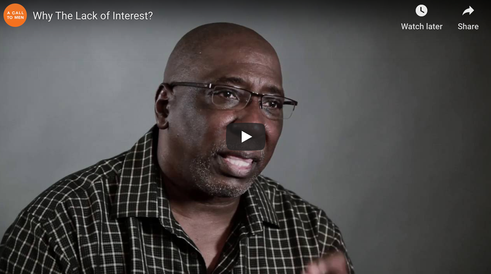Video: Why The Lack of Interest? — Tony Porter - A Call to Men