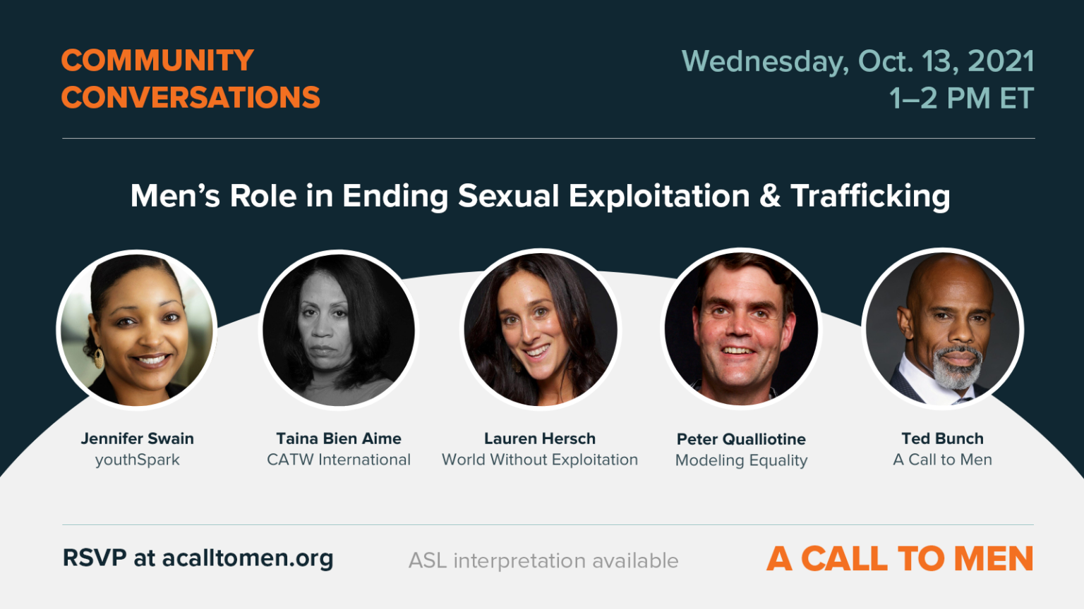 Community Conversations: Men’s Role in Ending Sexual Exploitation ...